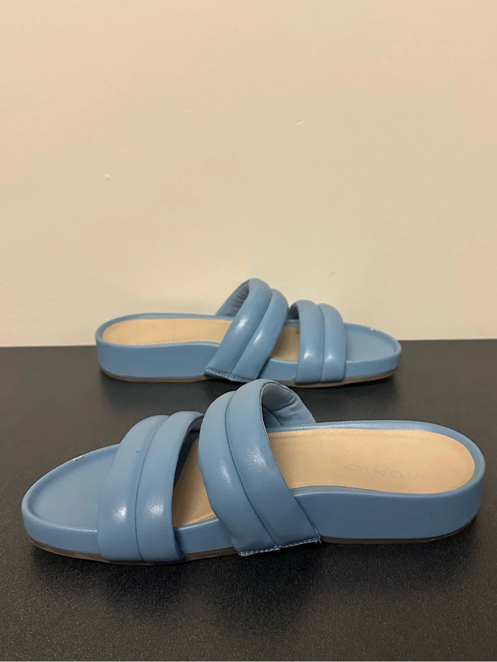 Vionic | Shoes | Vionic Mayla Slipon Comfort Sandals Size 9 Blue Shadow ...